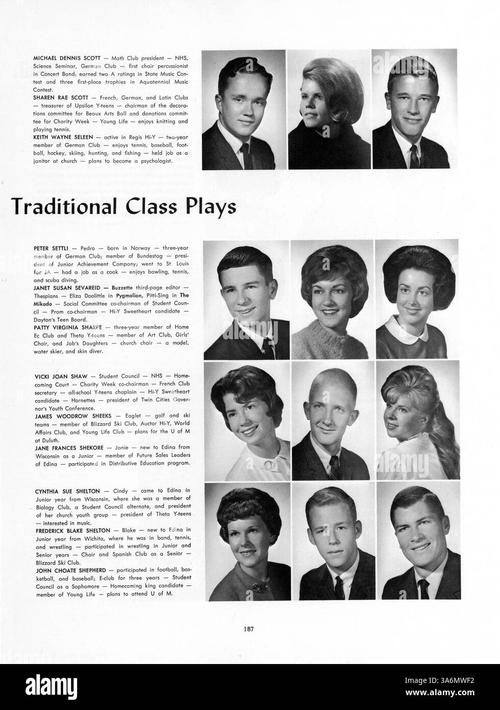 The 1963 whigrean yearbook from edina morningside high captures student achievements hi-res ...