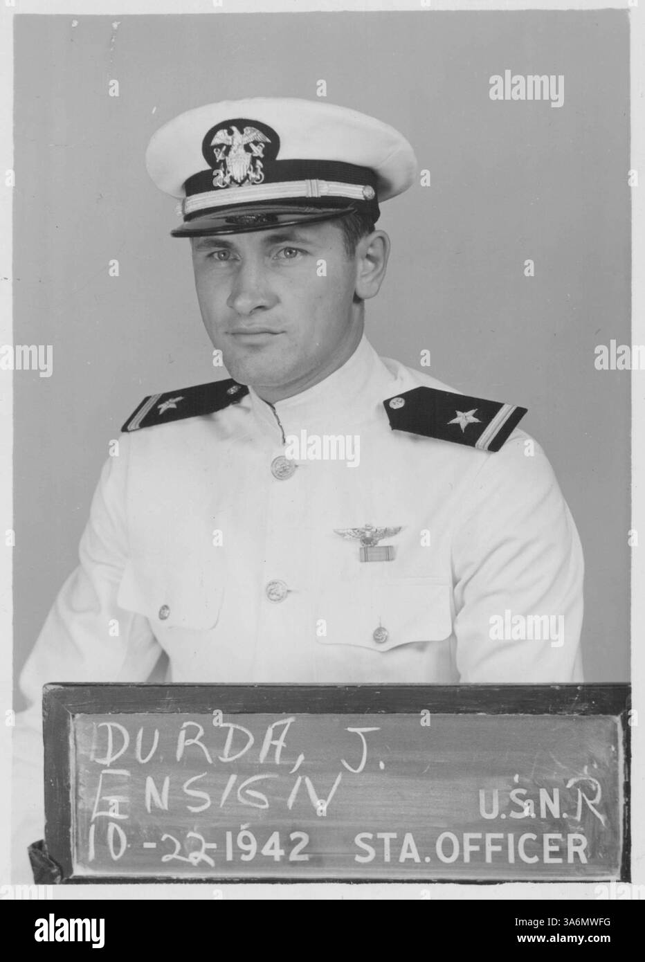 Joseph Durda, after completing flight training at Pensacola, Florida ...