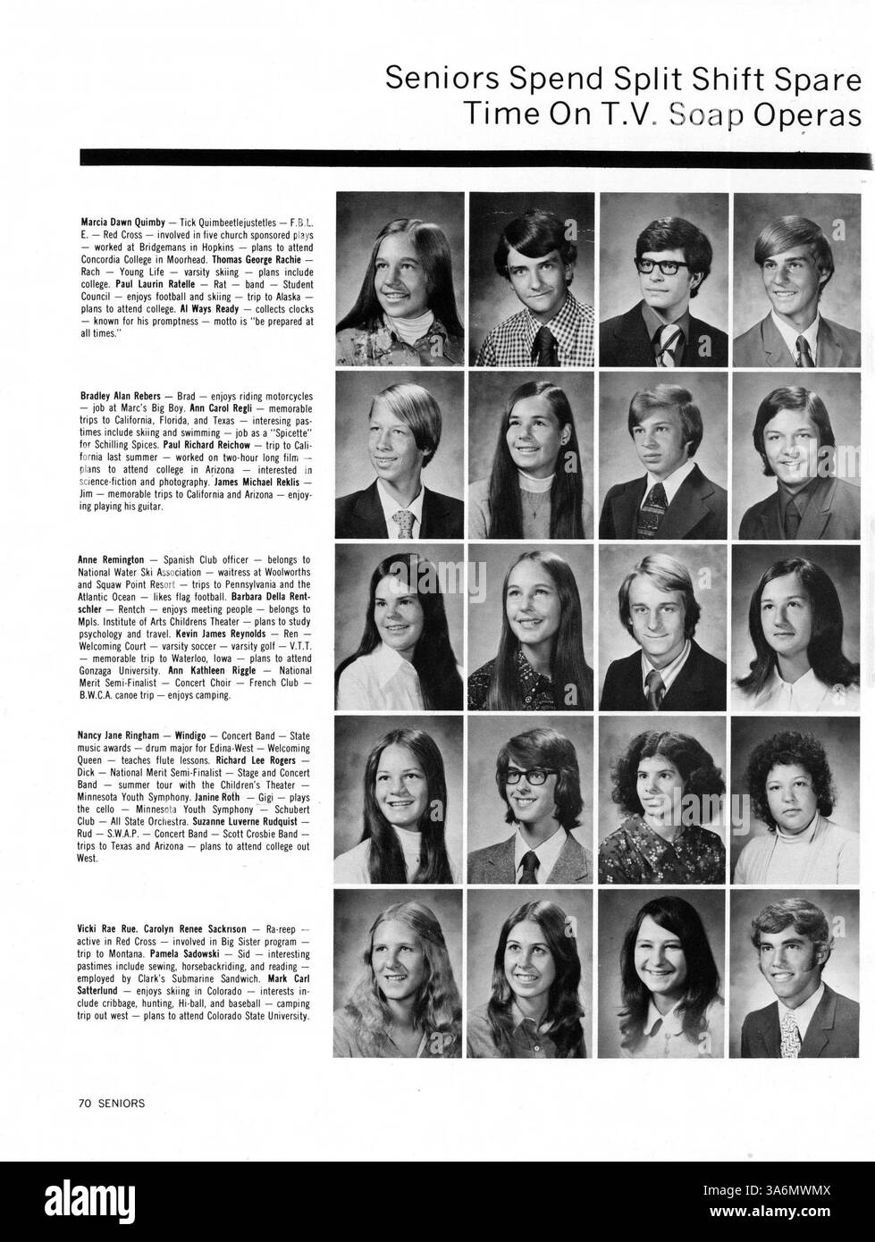 This high school yearbook from Edina West High School, Windigo '73 ...