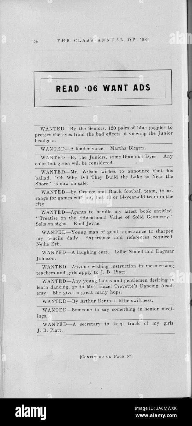 The South High Yearbook from 1906 captures key moments of the 1905-1906 ...