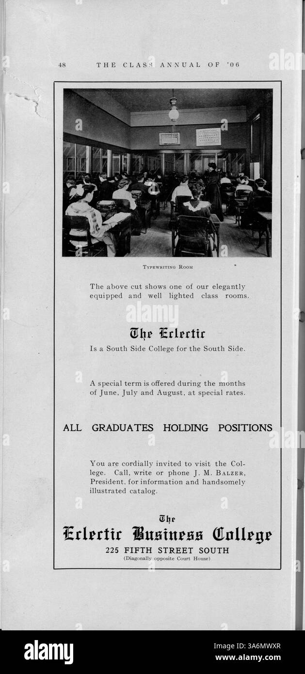 The South High Yearbook from 1906 highlights the academic year of 1905 ...