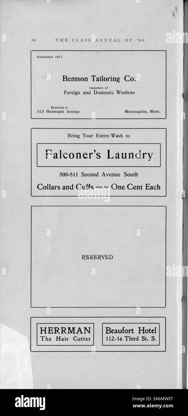 The 1906 South High Yearbook documents the 1905-1906 school year ...