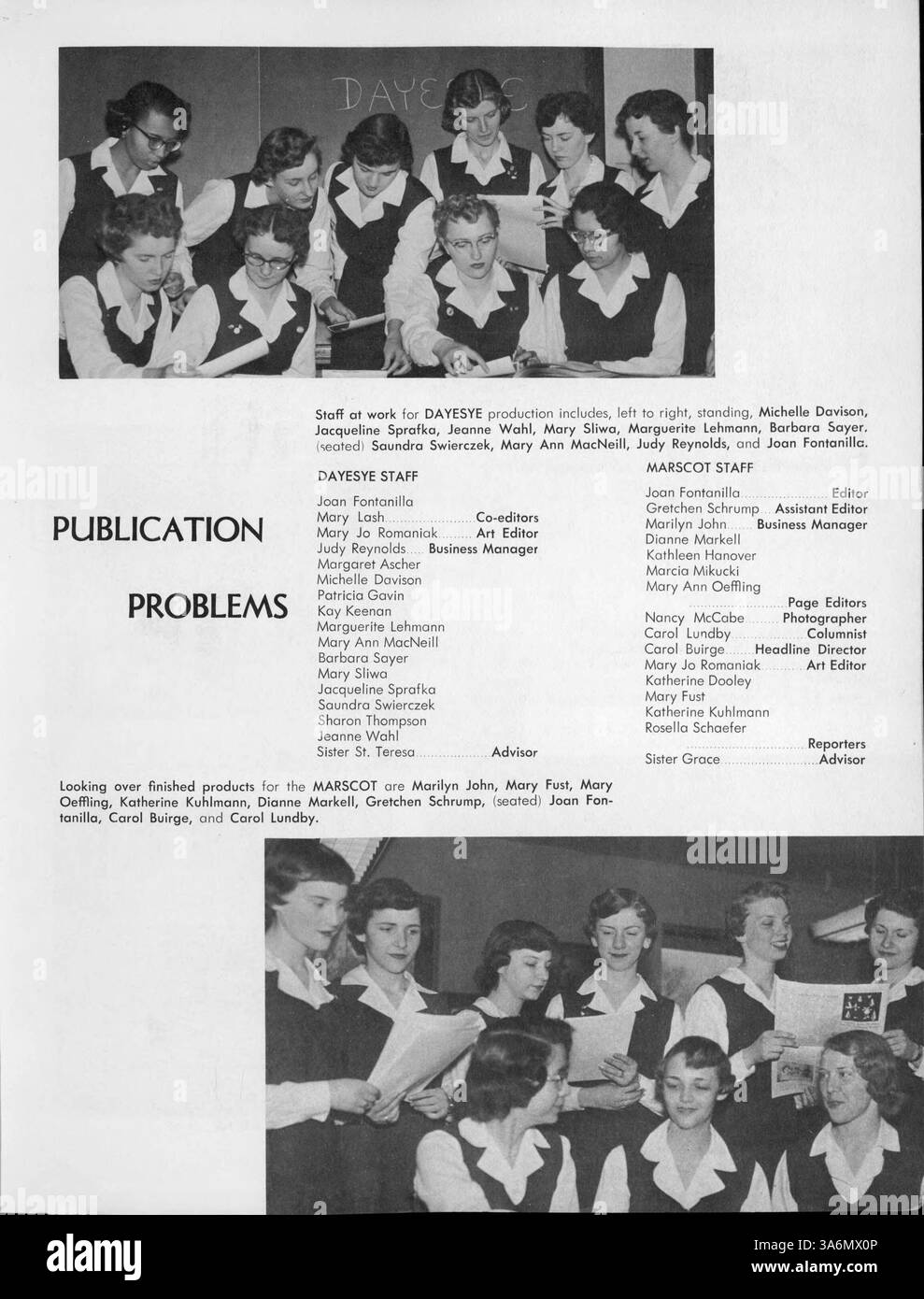 In the 1955 1956 school year at st margarets academy hi-res stock ...