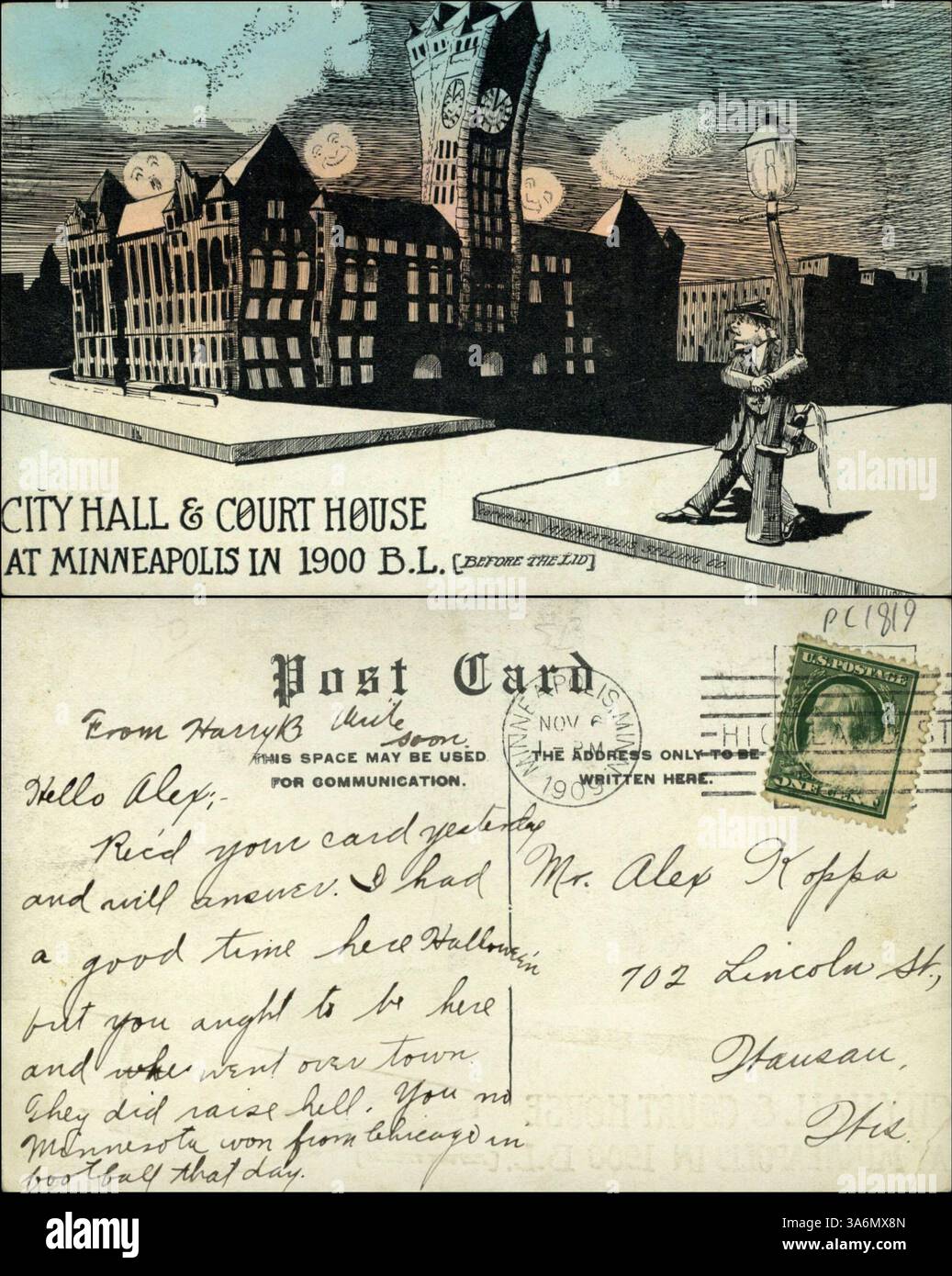 Photograph of the City Hall and Court House in Minneapolis, taken in ...