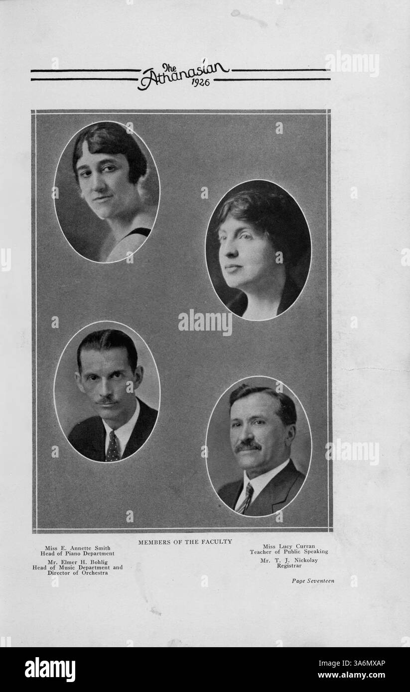 The 1926 De La Salle Yearbook, Athanasian, features students, teachers ...