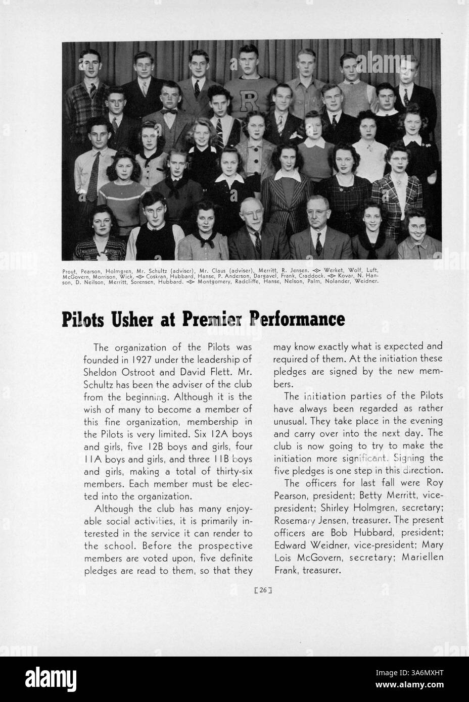 The Sagamore yearbook from Roosevelt High School (1939) showcases the ...