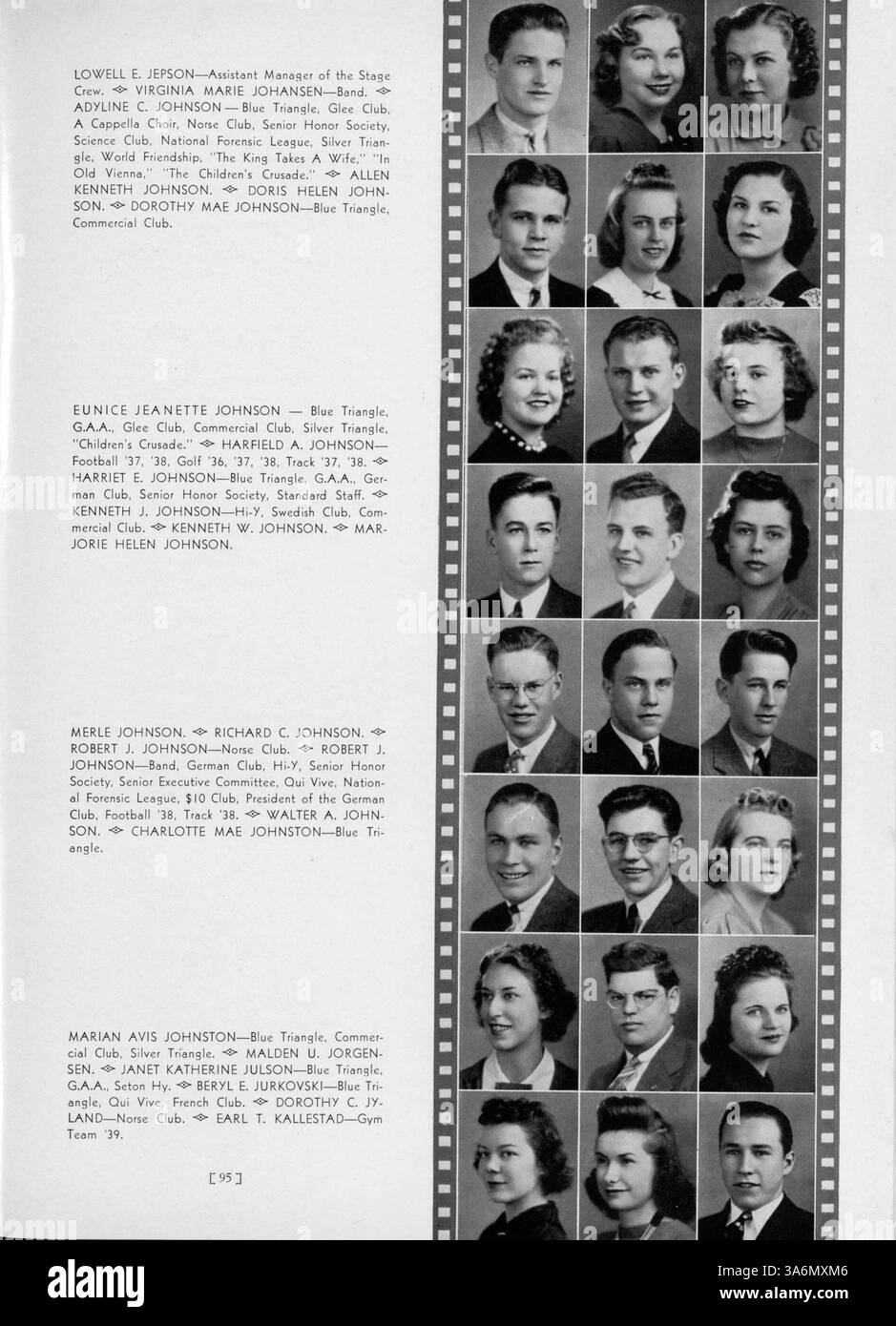 The 1939 Sagamore yearbook of Roosevelt High School captures the ...