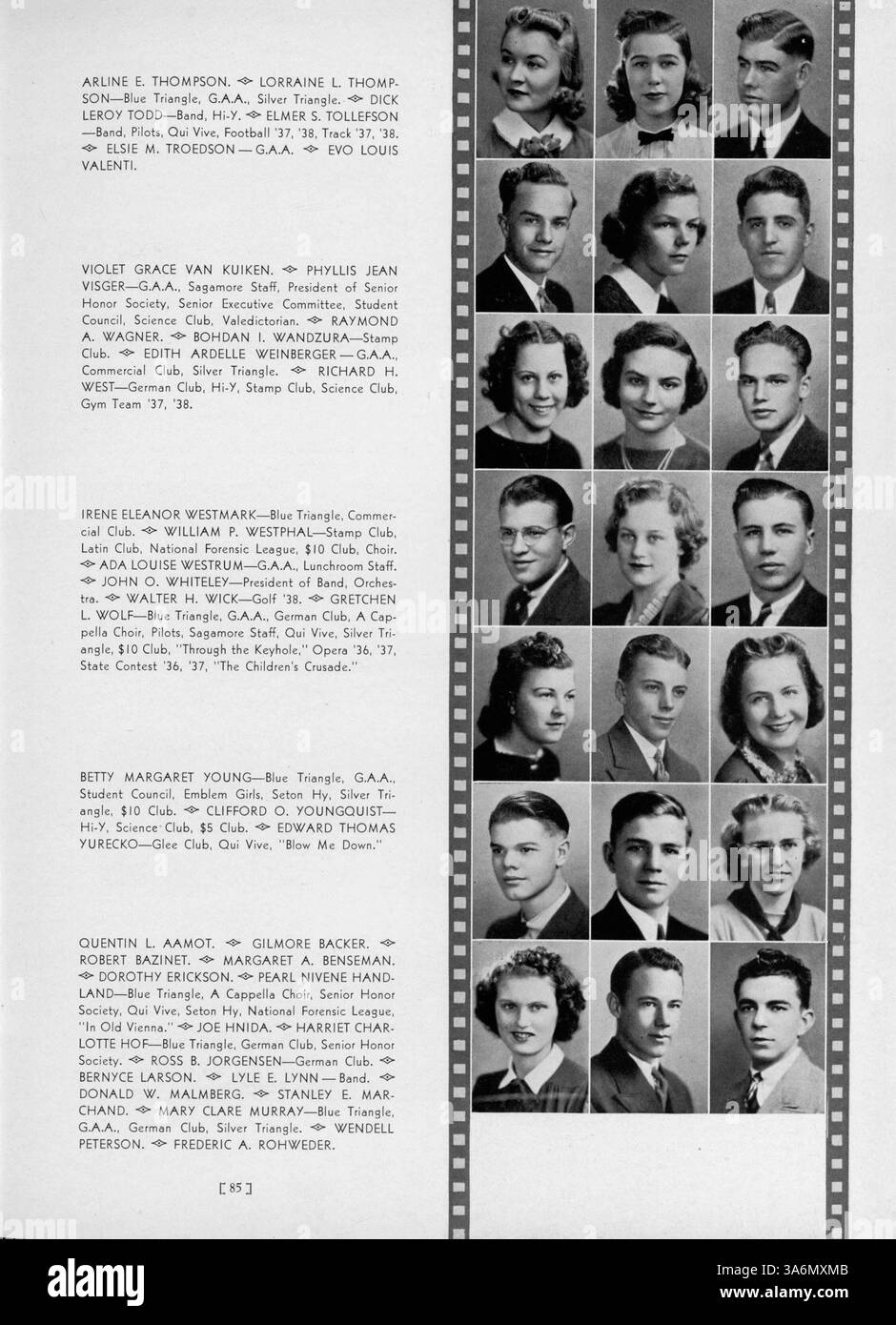 Roosevelt High School’s 1939 Sagamore yearbook features key moments ...