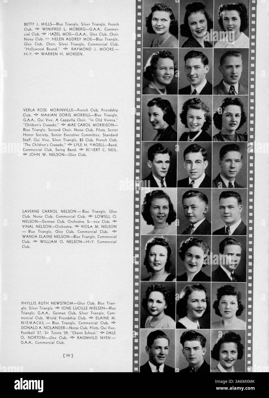 The 1939 Sagamore yearbook from Roosevelt High School showcases the ...