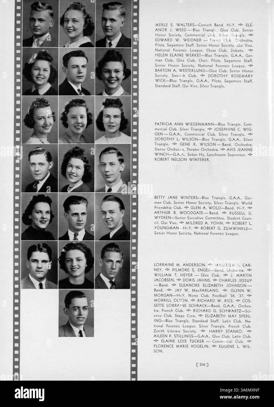 The 1939 Roosevelt High School yearbook, Sagamore, offers a historical ...
