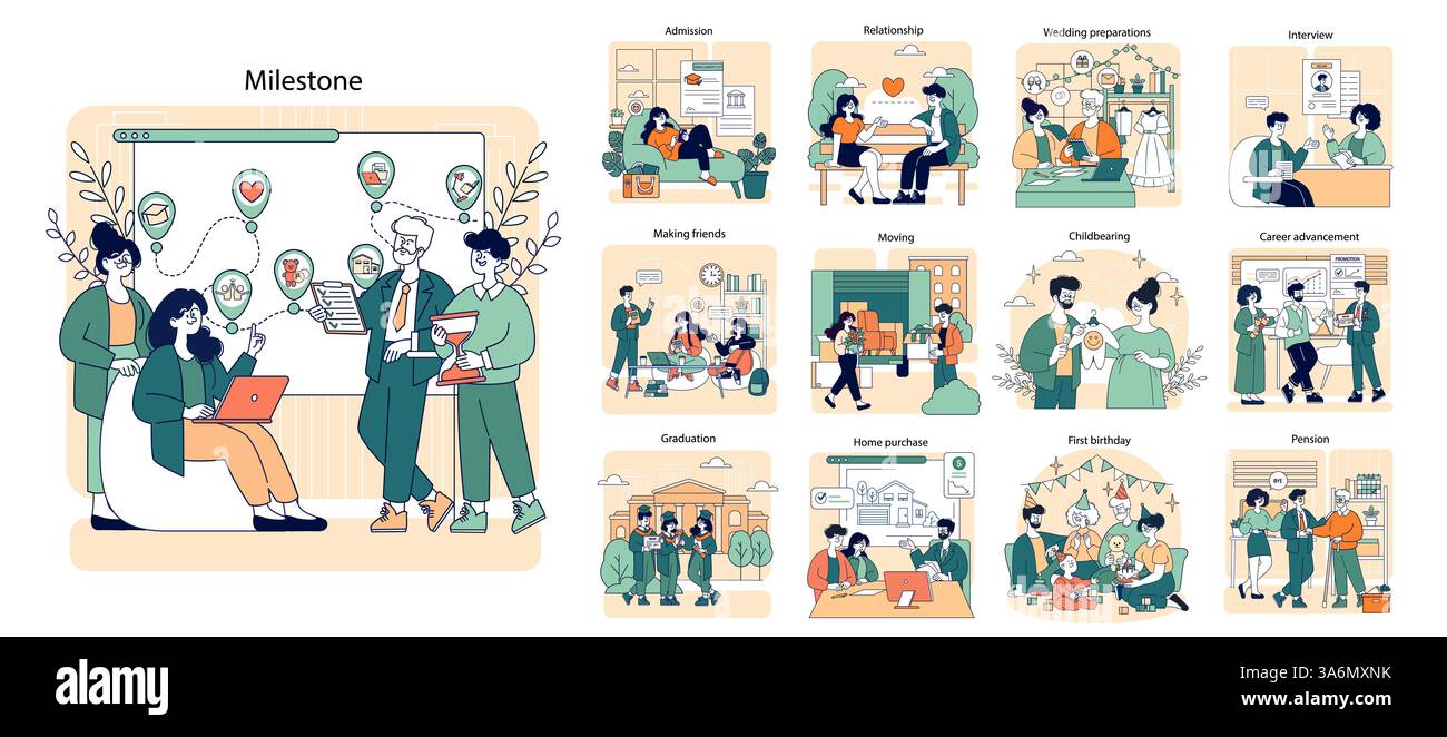 Highlighting key activities and achievements hi-res stock photography ...