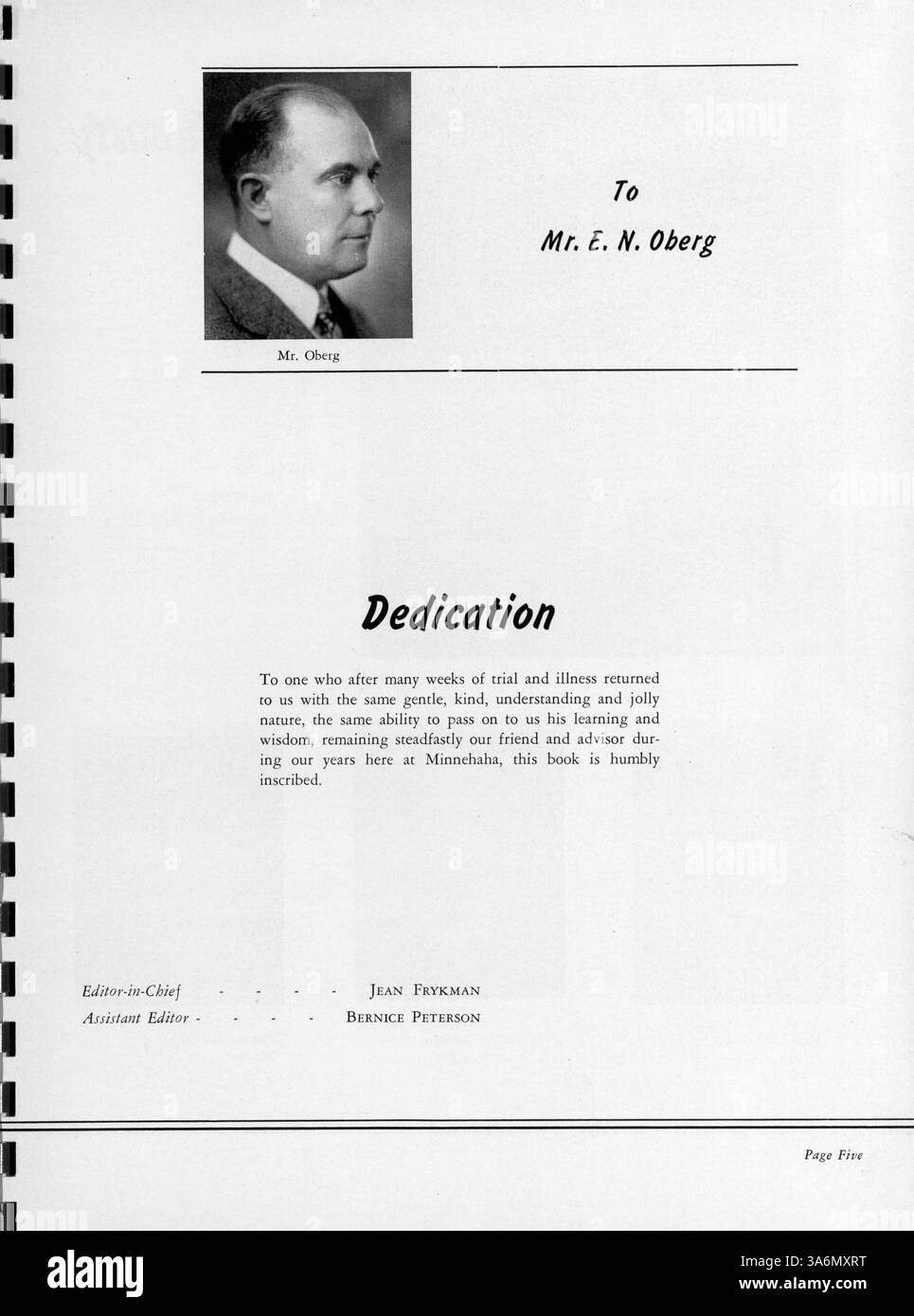 Minnehaha Academy's 1940 Antler yearbook captures students, teachers, athletics, clubs, and ...