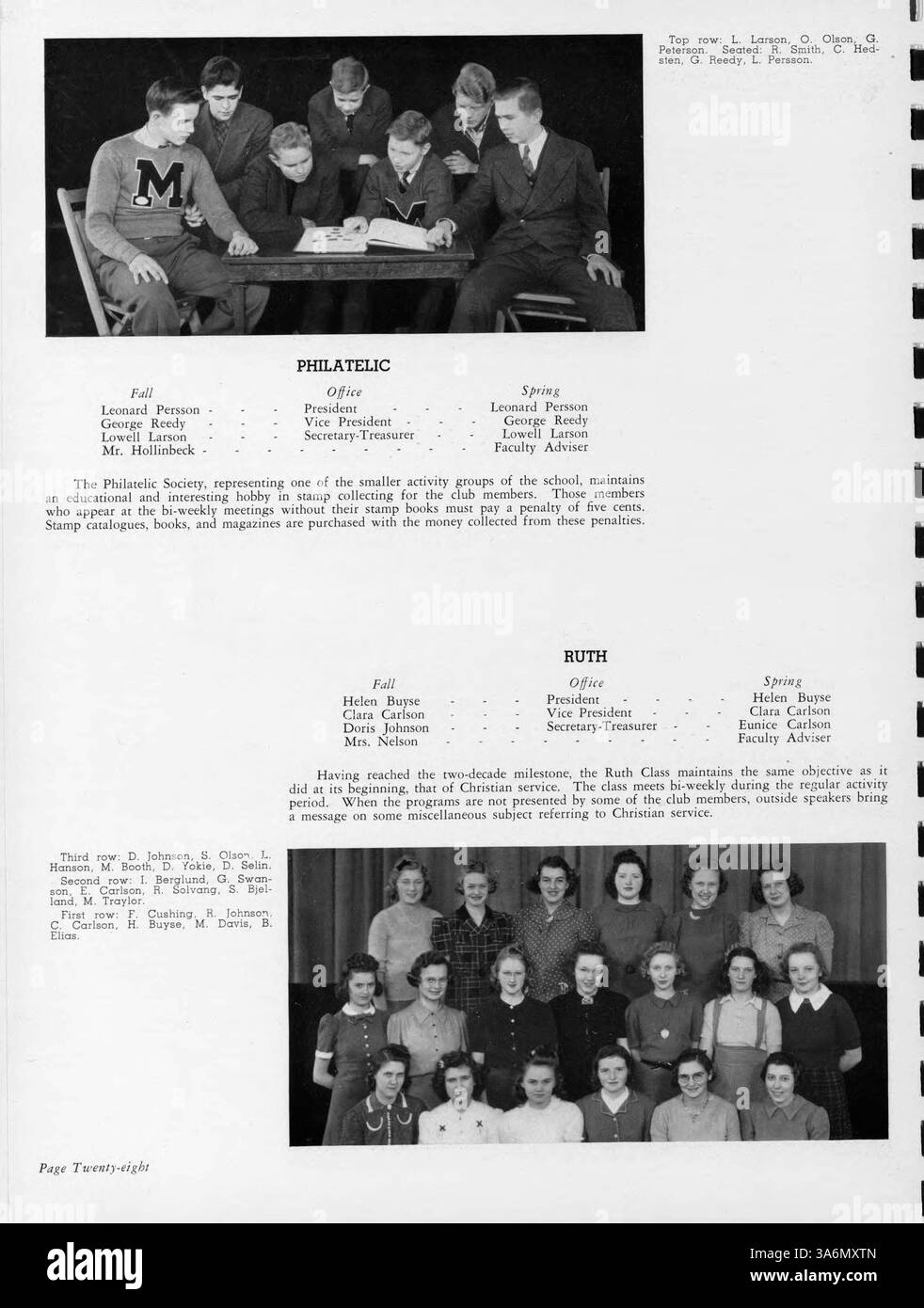 Minnehaha Academy's 1940 Antler yearbook captures the 1939-1940 school year with a focus on ...