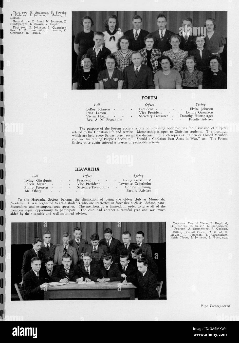 This edition of Minnehaha Academy's 1940 Antler yearbook documents the school's key moments from ...