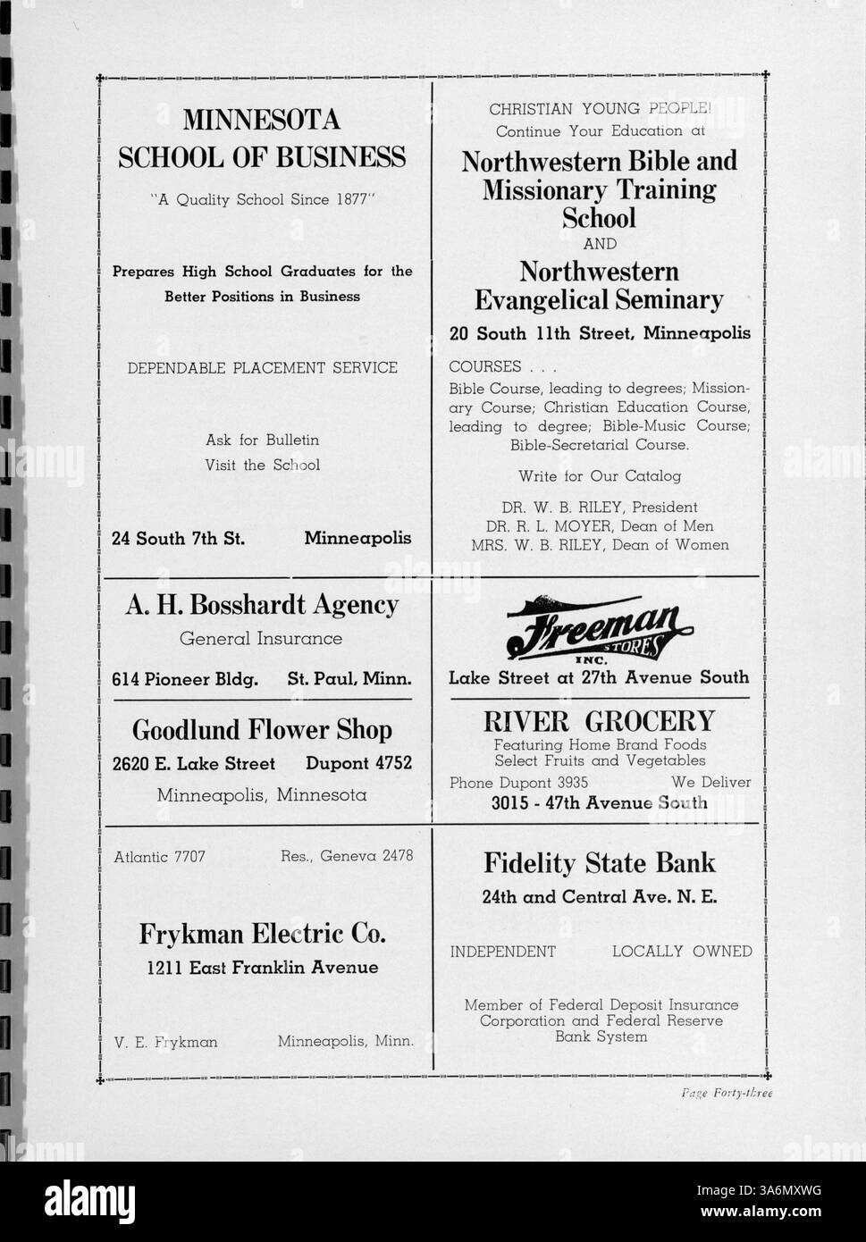 Minnehaha Academy's 1940 Antler yearbook features the school's students, faculty, and key events ...