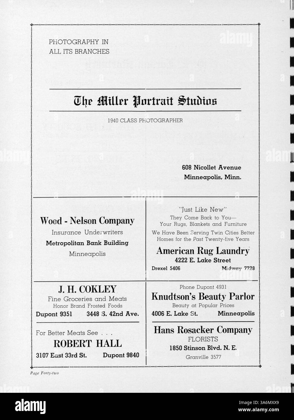 Minnehaha Academy's 1940 Antler yearbook provides an overview of the 1939-1940 academic year ...