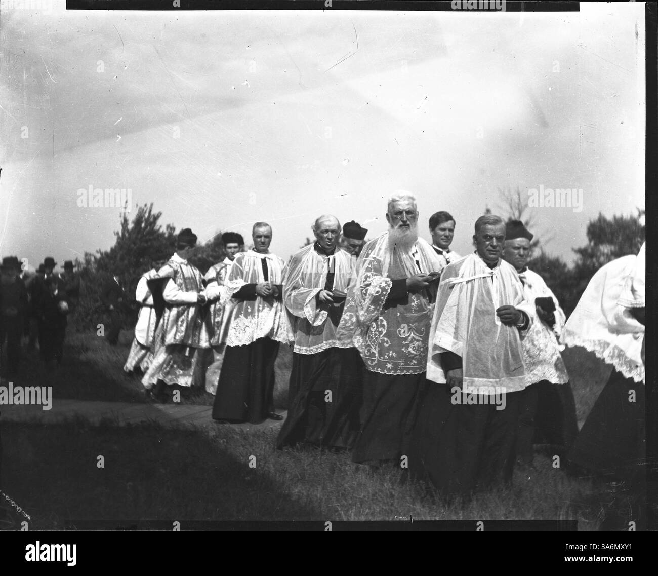 This photograph shows a procession held during the 75th anniversary ...