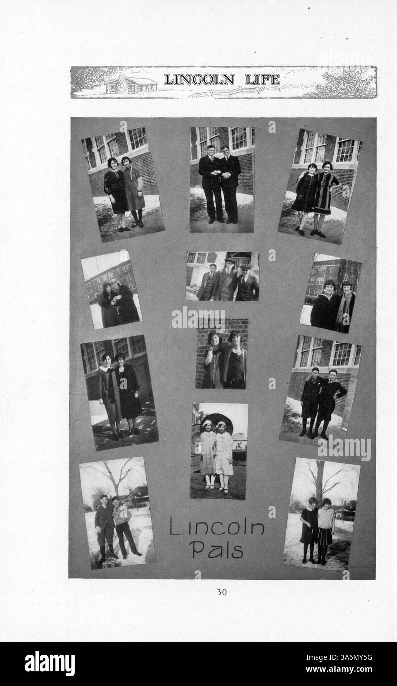 The 1926 edition of the Lincoln Jr. High Yearbook serves as a ...