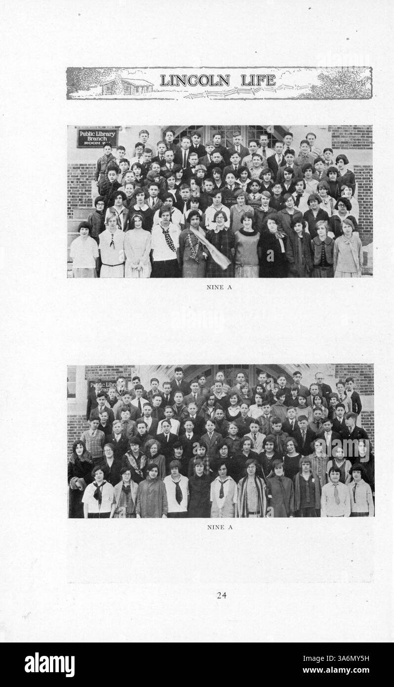 The 1926 Lincoln Jr. High Yearbook captures the school's educational ...