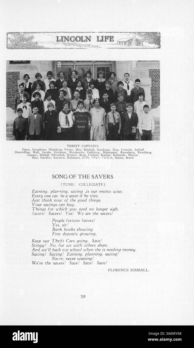 This 1926 Lincoln Jr. High Yearbook is a historical document of the ...