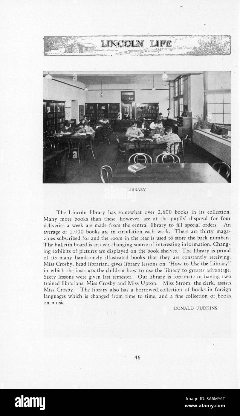 This 1926 yearbook provides an historical record of Lincoln Jr. High's ...