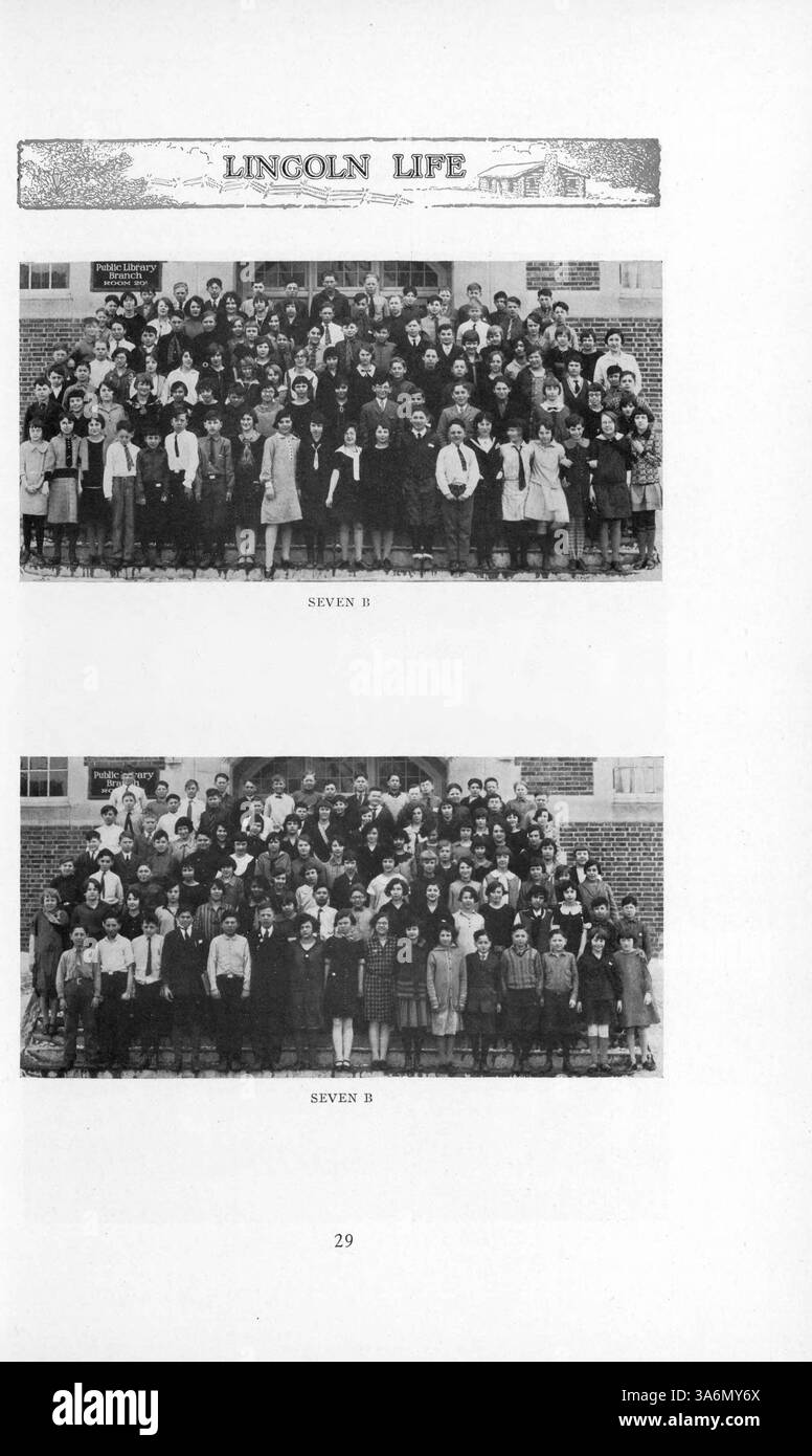 This 1926 Lincoln Jr. High Yearbook captures the academic and social ...