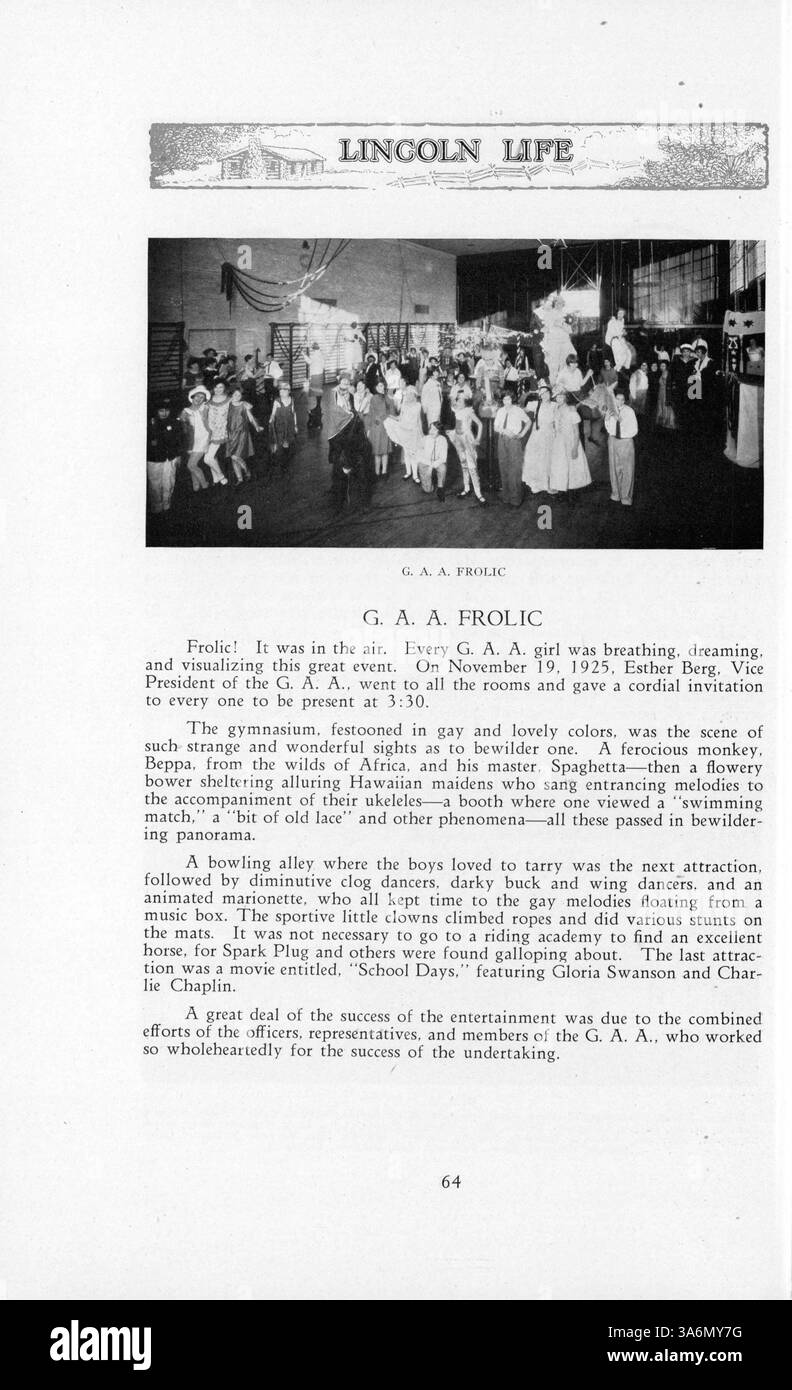 The 1926 Lincoln Jr. High Yearbook offers an insight into the 1925-1926 ...