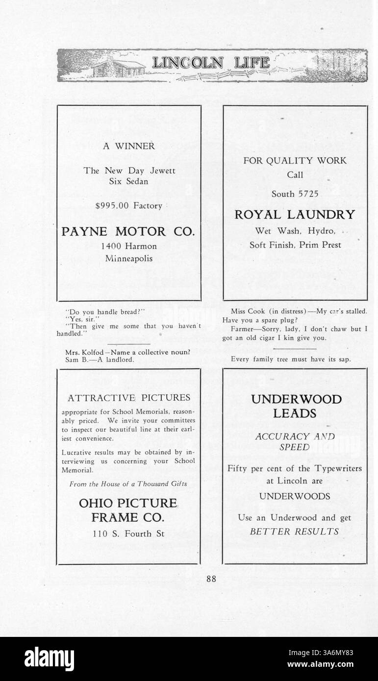 The 1926 Lincoln Jr. High yearbook documents key school events, student and teacher profiles ...