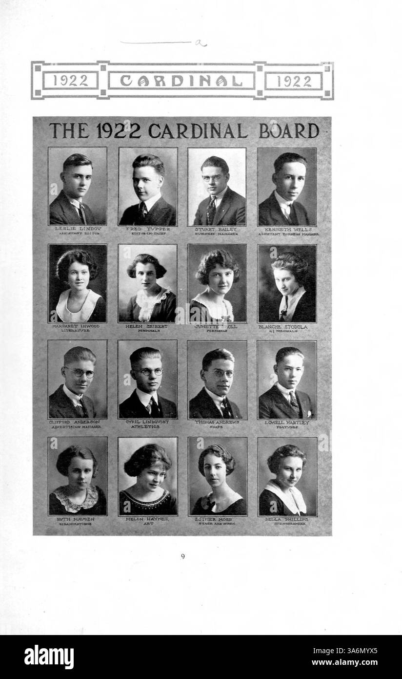 The 1922 edition of East High School's 'The Cardinal' yearbook ...