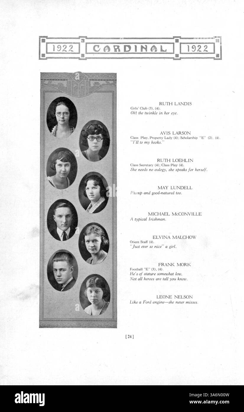 This high school yearbook from East High School, 'The Cardinal' (1922 ...
