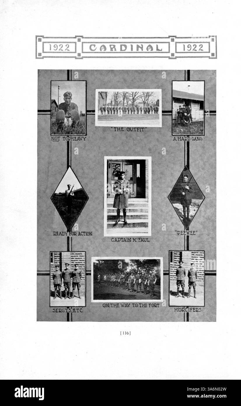 The 'The Cardinal' yearbook from East High School, 1922, captures key events, students ...