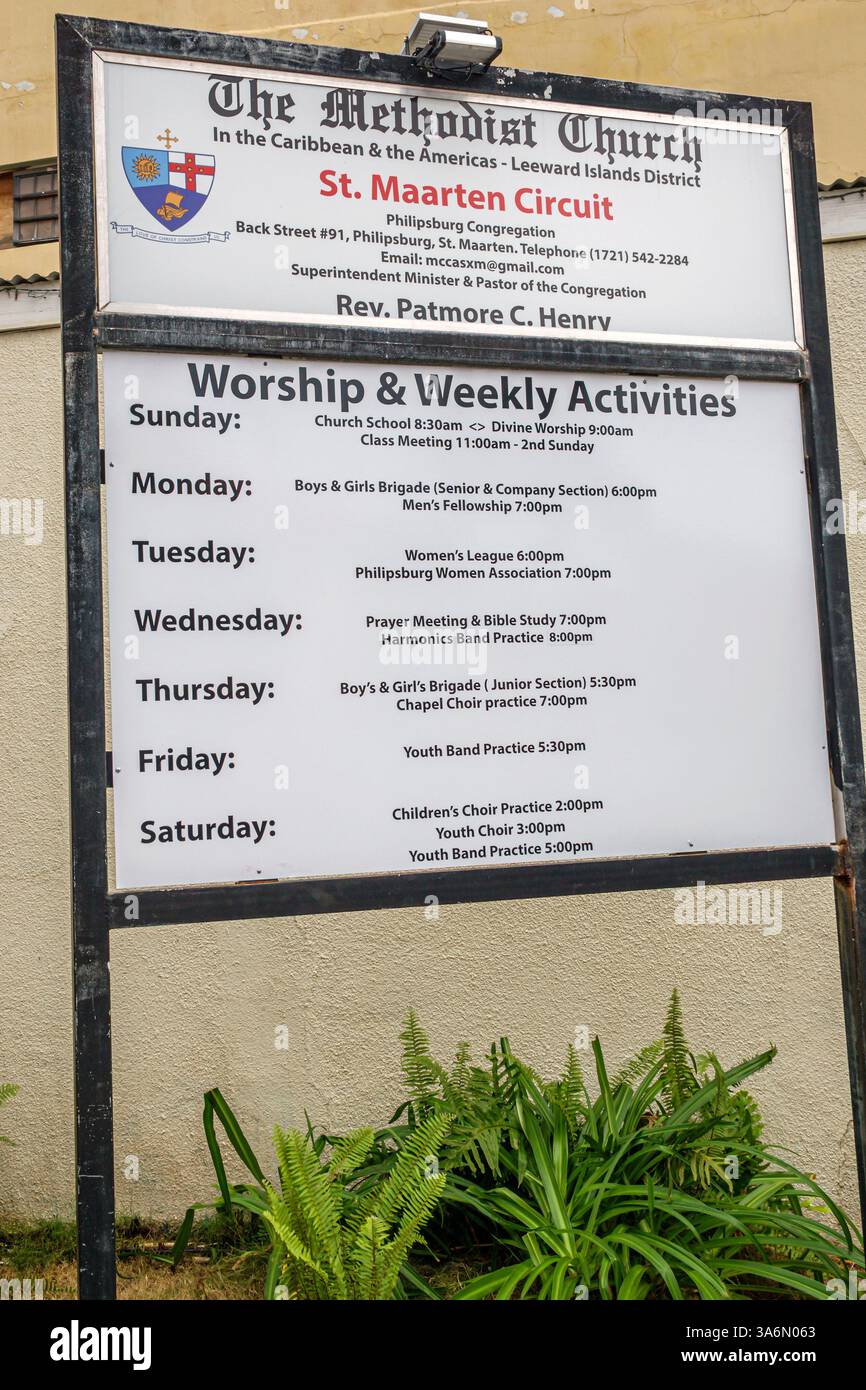 Philipsburg Sint St. Saint Maarten,Front Street,Methodist Church,St ...
