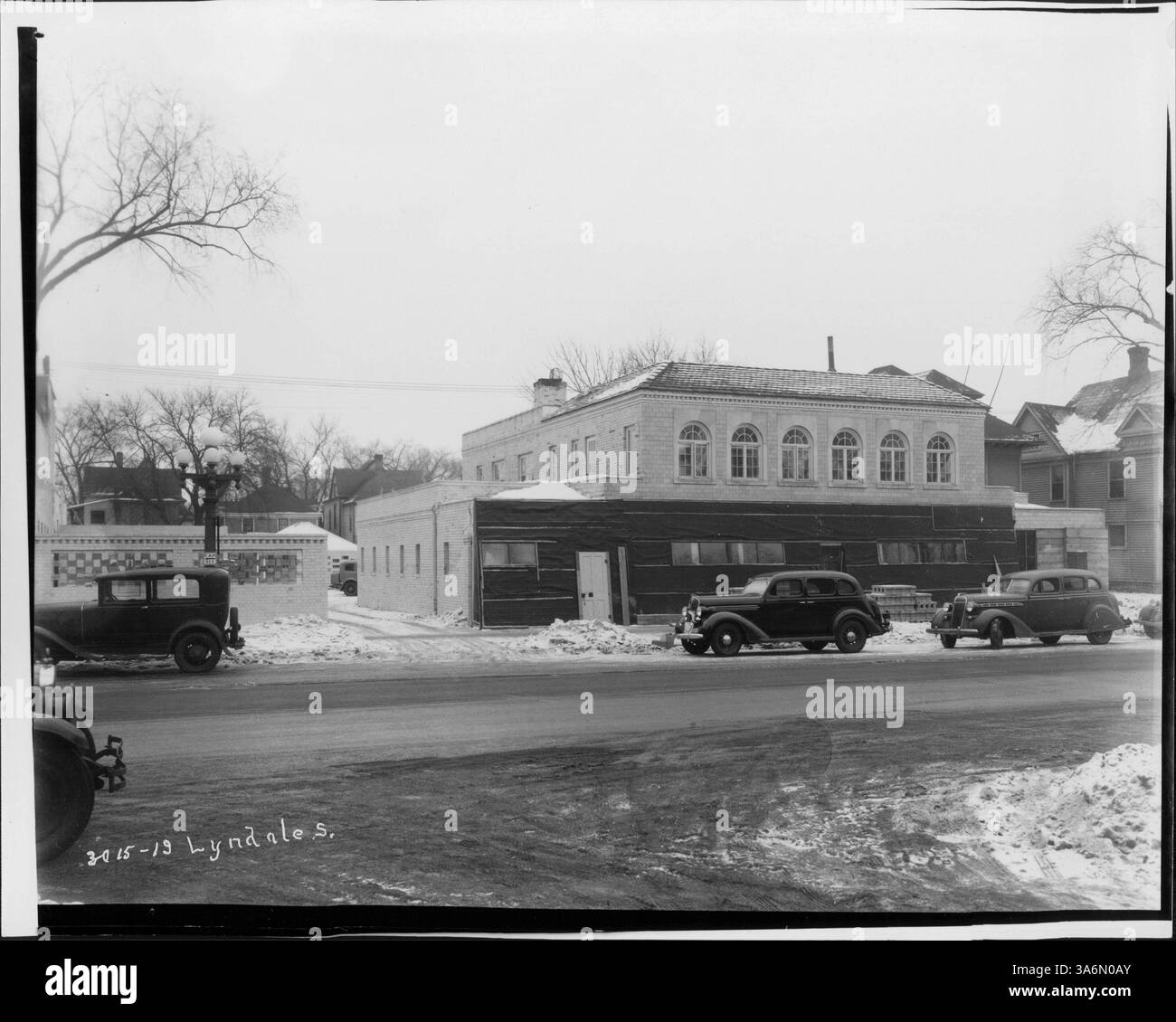 This image shows the front part of an office building undergoing ...