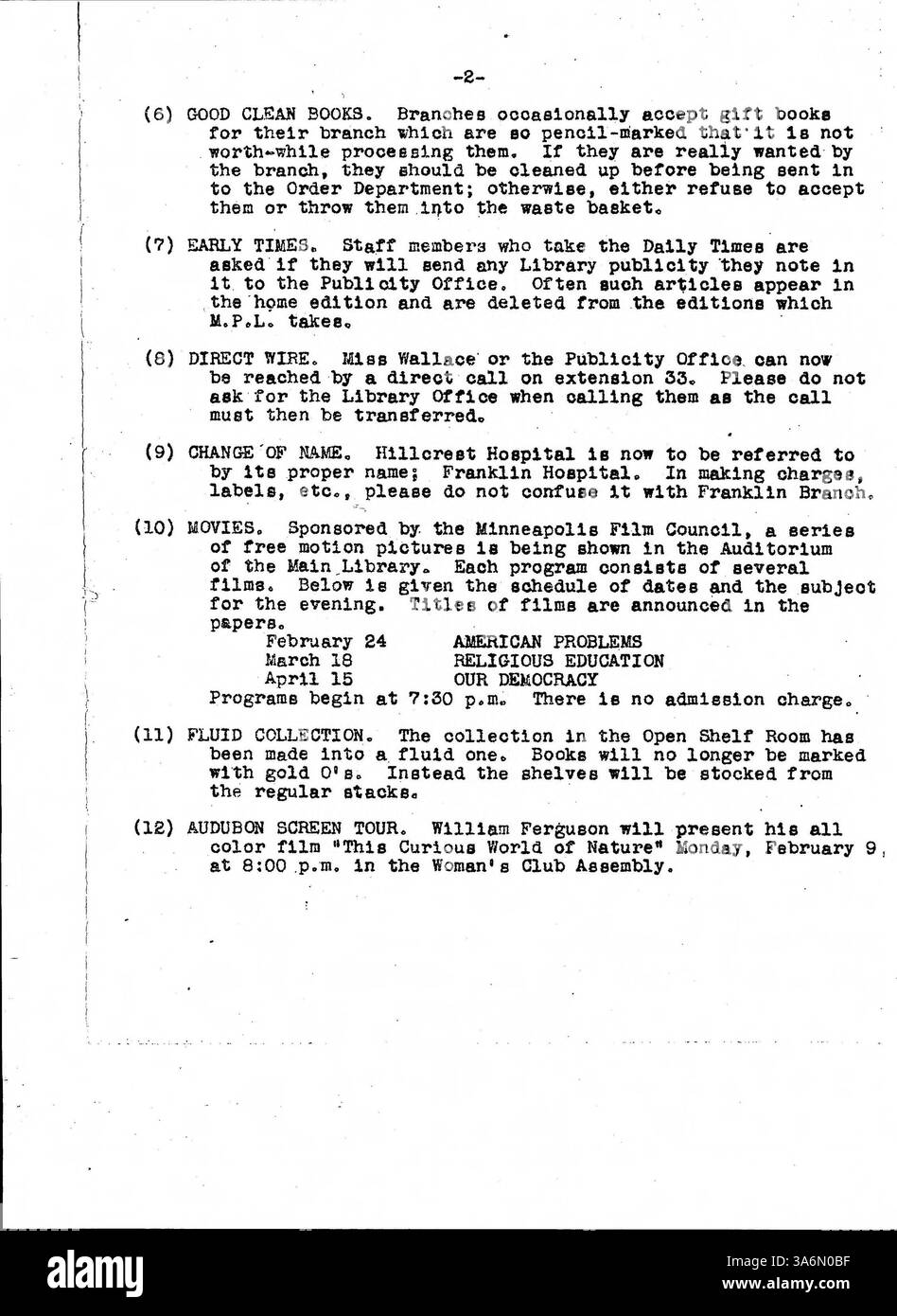 The 1948 weekly bulletin for employees of the minneapolis public hi-res ...