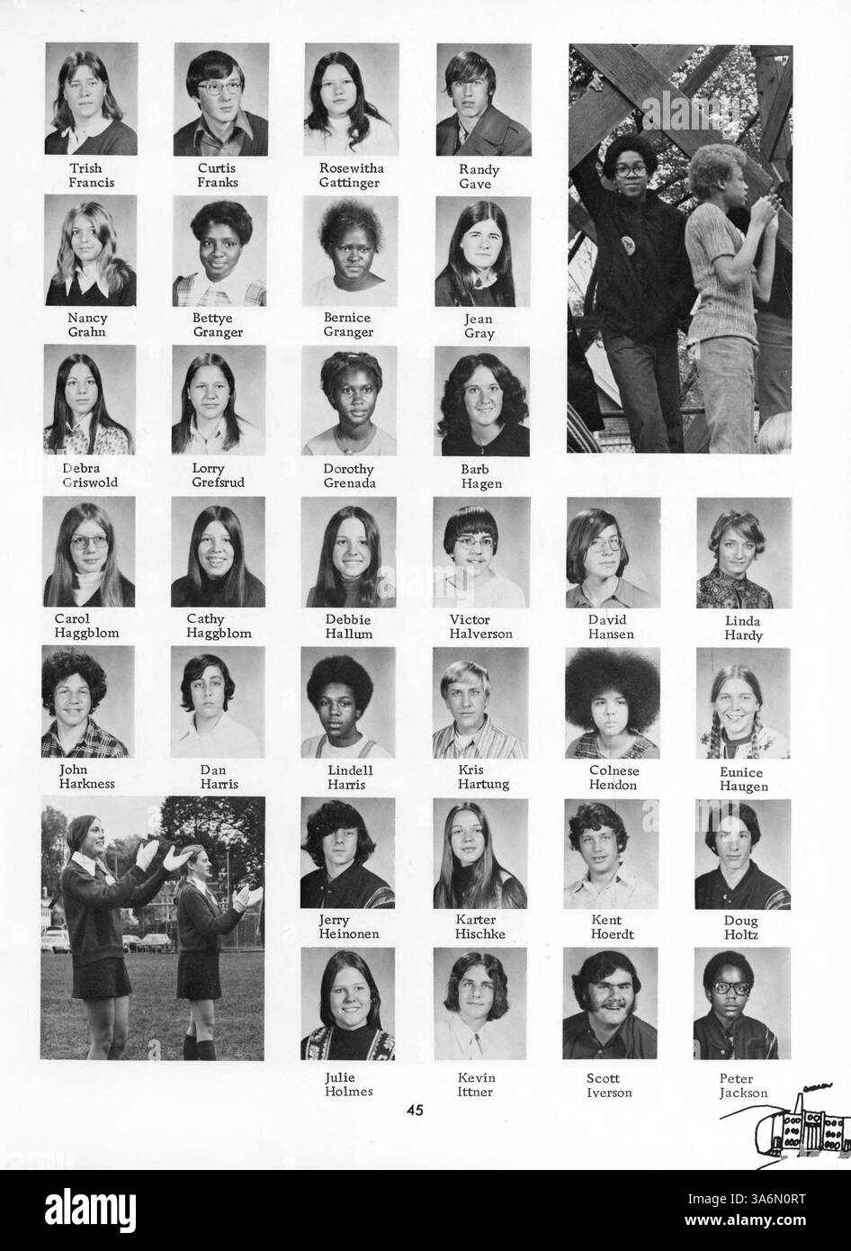 The 1973 Central High Yearbook captures the school year in detail ...