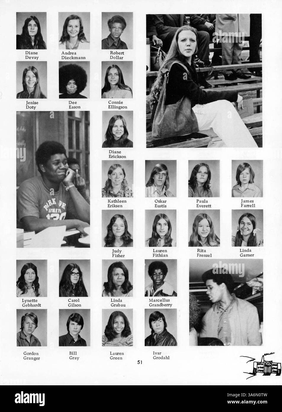 This yearbook captures the student body, teachers, athletic events ...