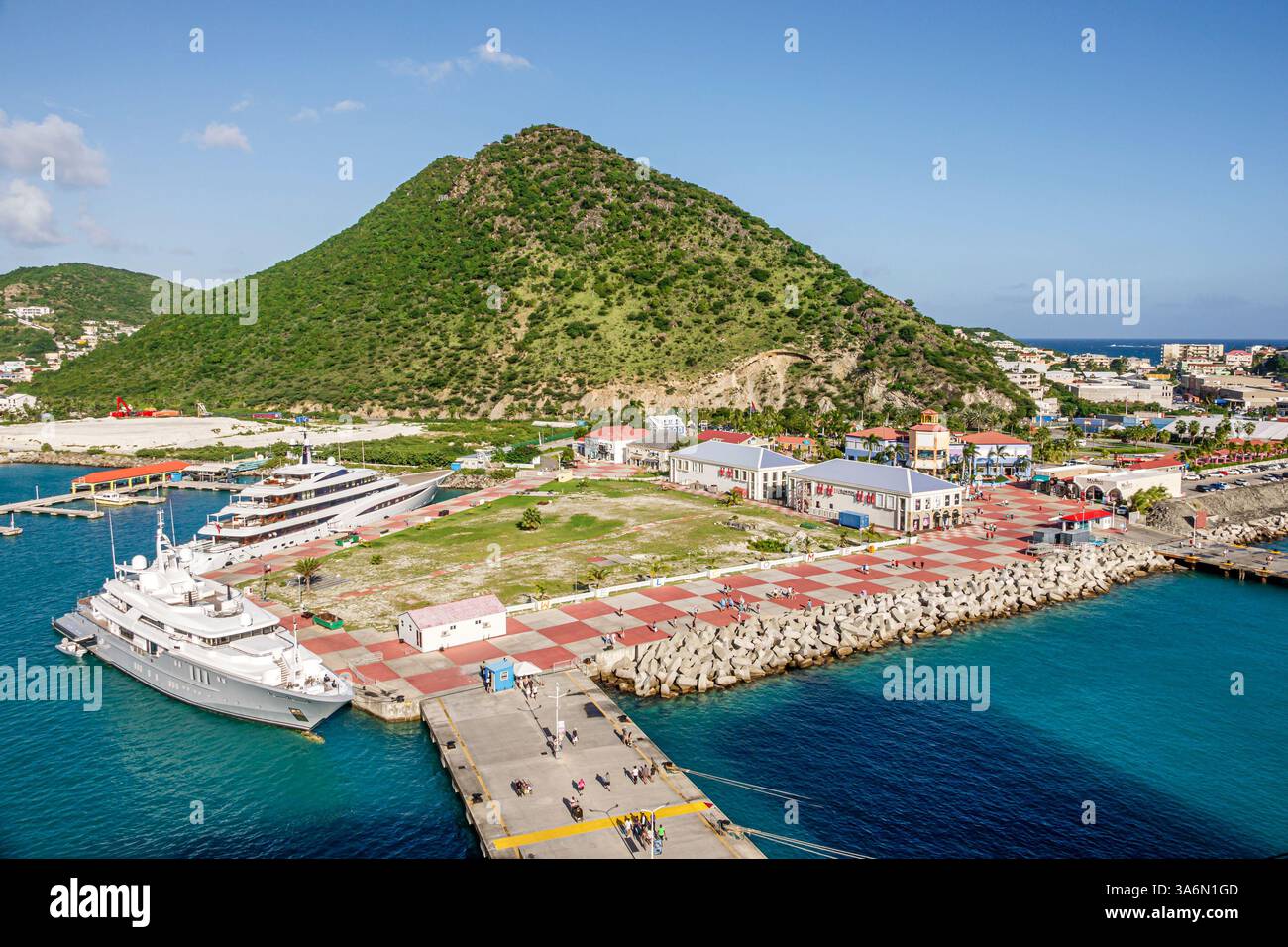 Aerial tour mega yachts in hi-res stock photography and images - Alamy