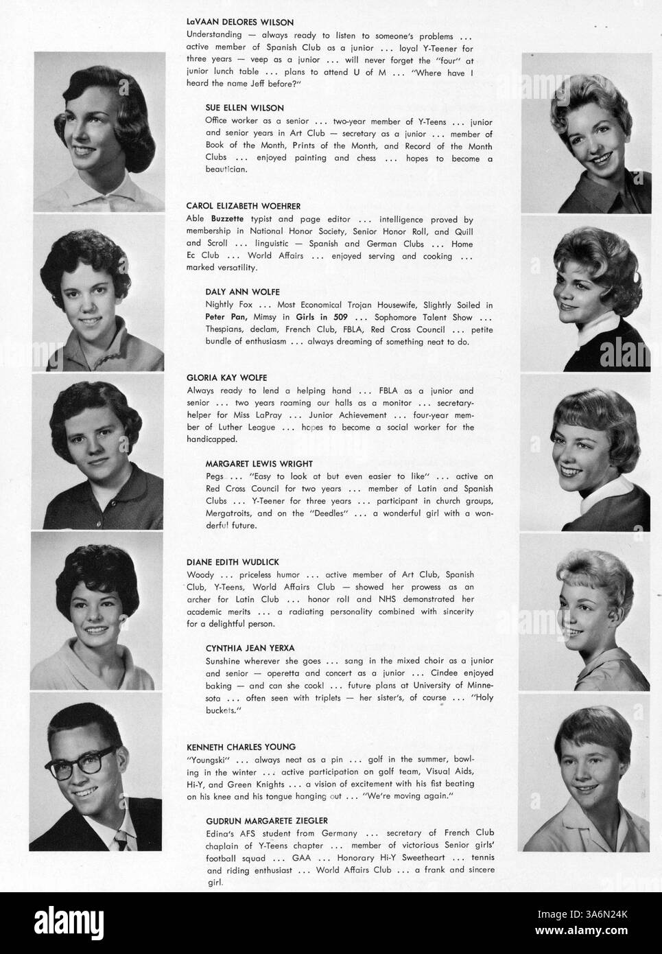 The 1961 whigrean yearbook records significant school events hi-res ...