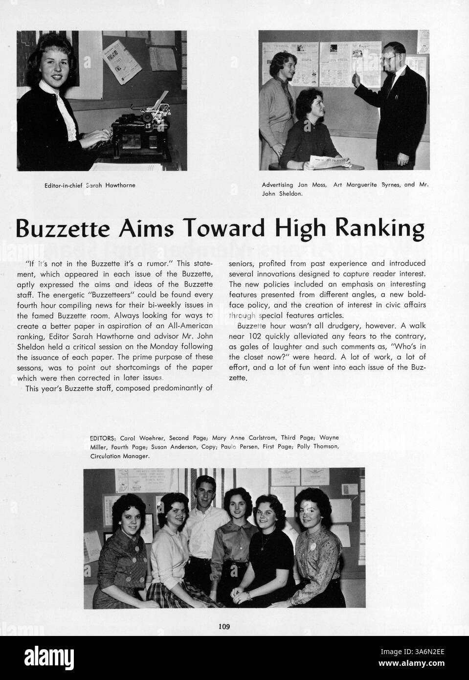 The 1961 Whigrean yearbook from Edina-Morningside High School presents a detailed record of ...