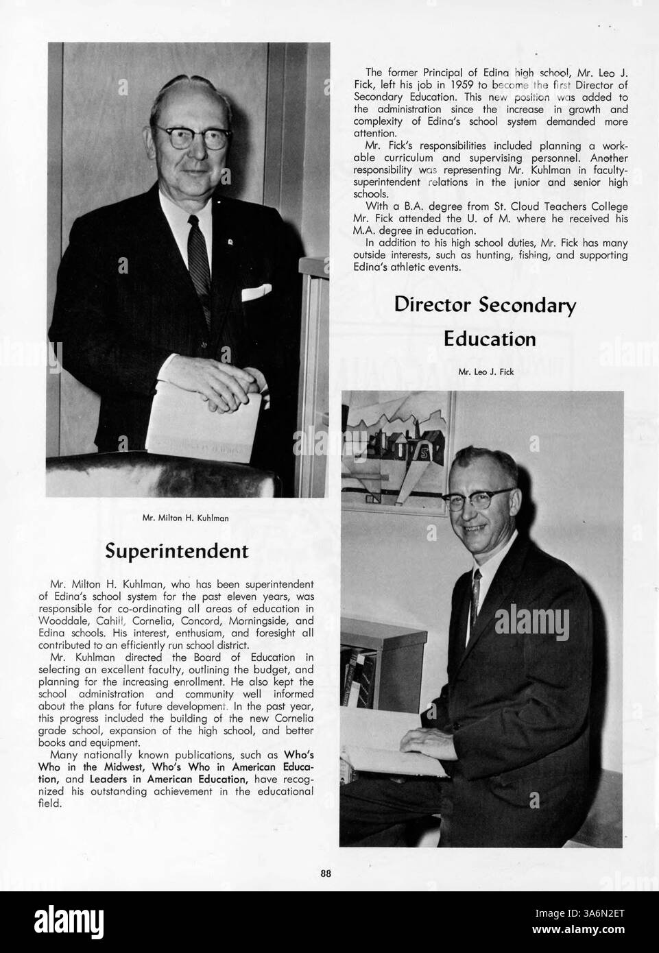 The 1961 Whigrean yearbook from Edina-Morningside High reflects the academic, athletic, and ...