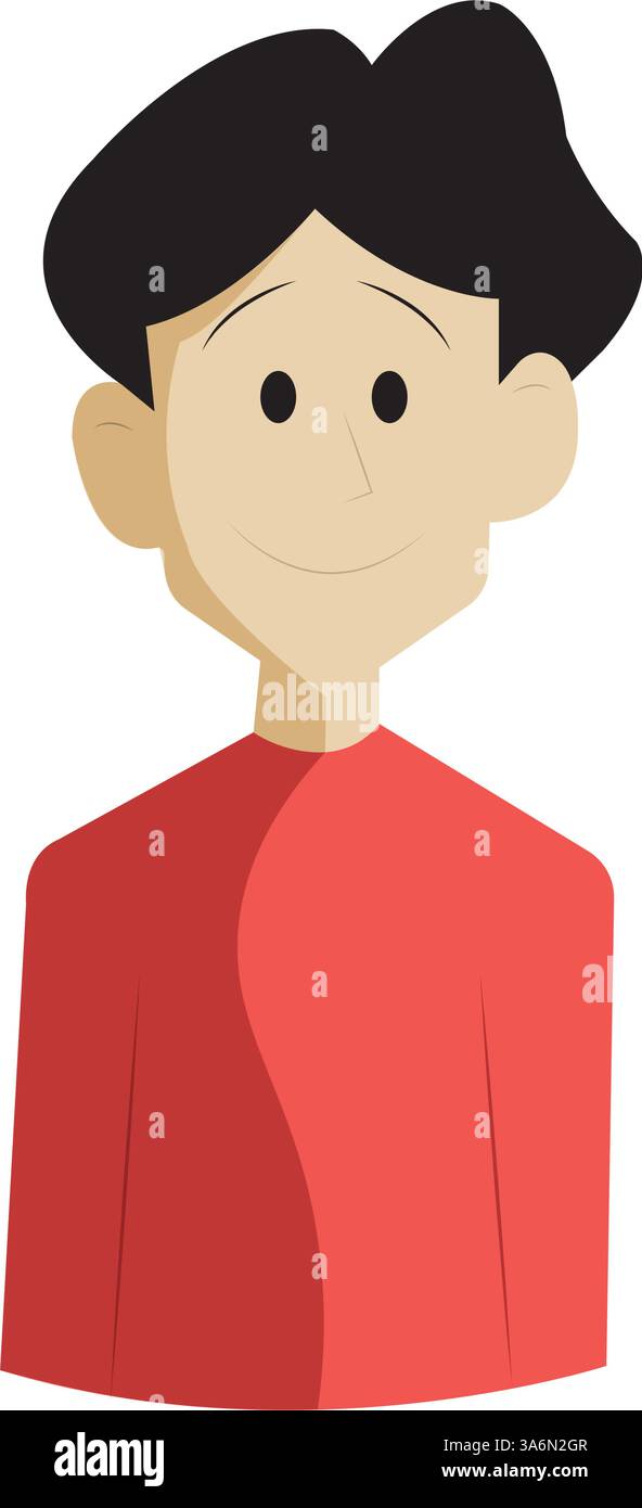 Happy male character Vector Stock Vector Image & Art - Alamy