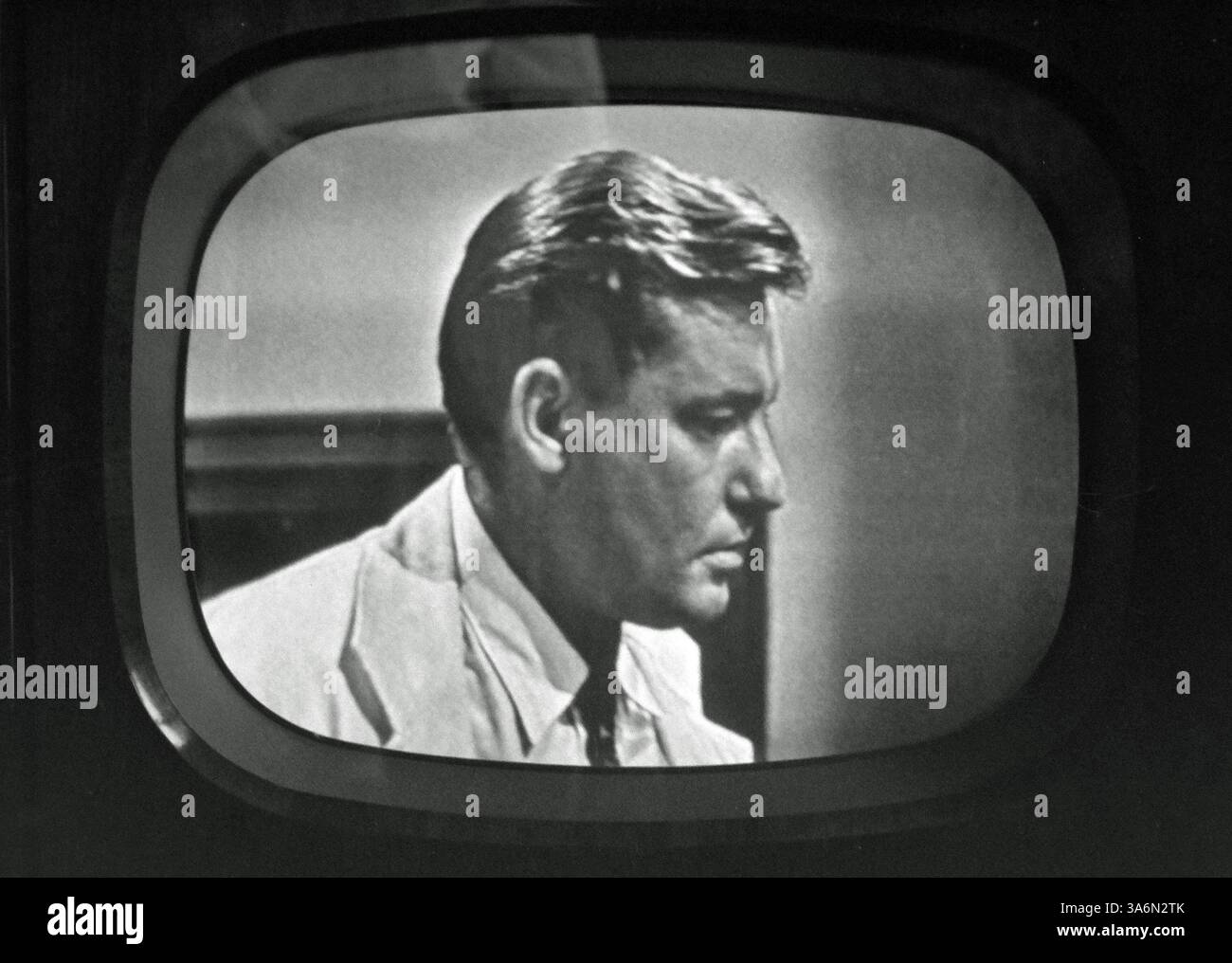1950s Television BW screen photo Richard Chamberlain AKA Dr Kildare ...