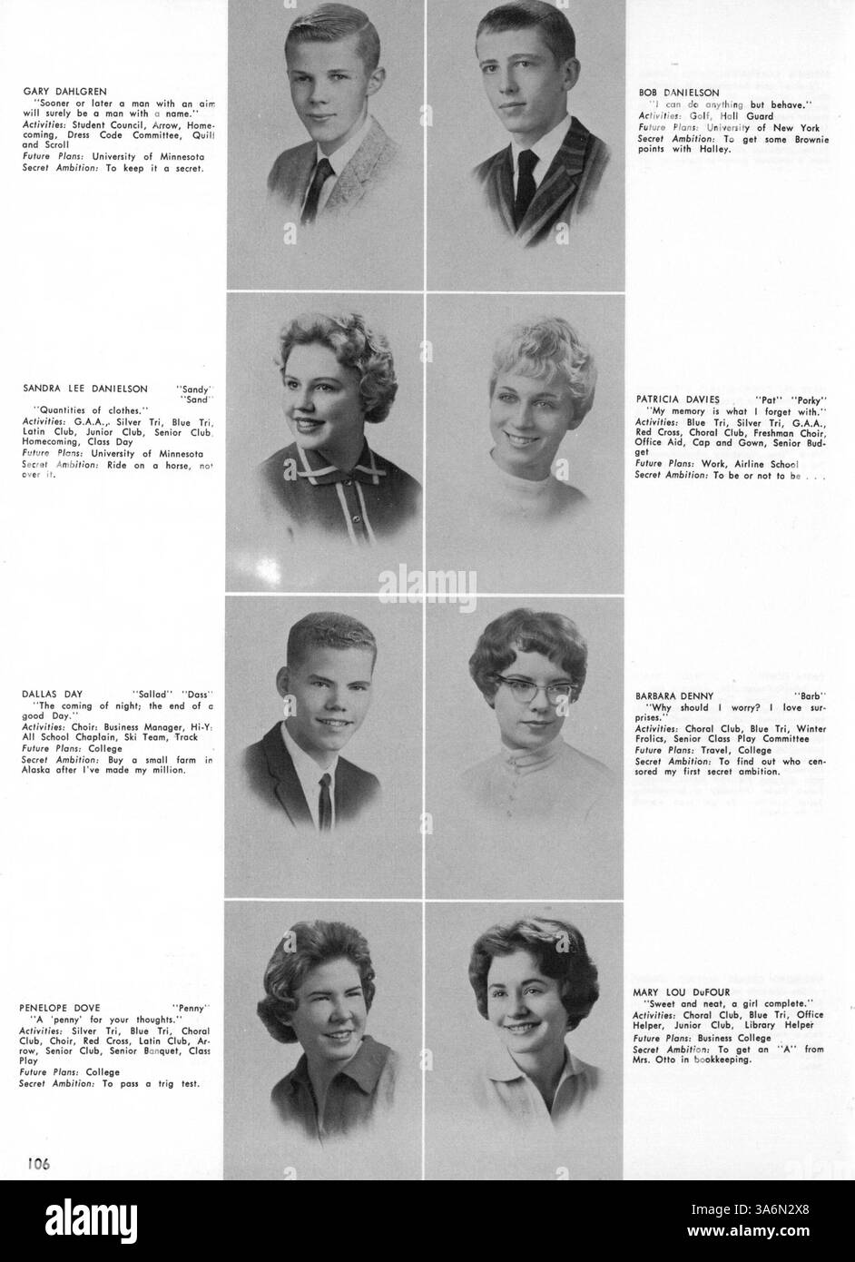 The 1960 'Wagistanian' yearbook from Southwest High School highlights ...