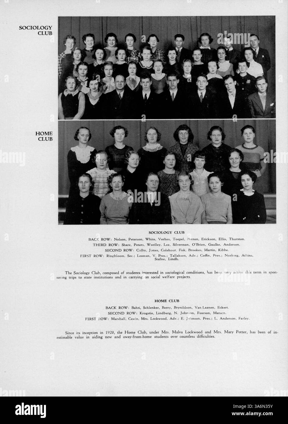 The 1936 'Hesperian' yearbook from West High School documents the key ...