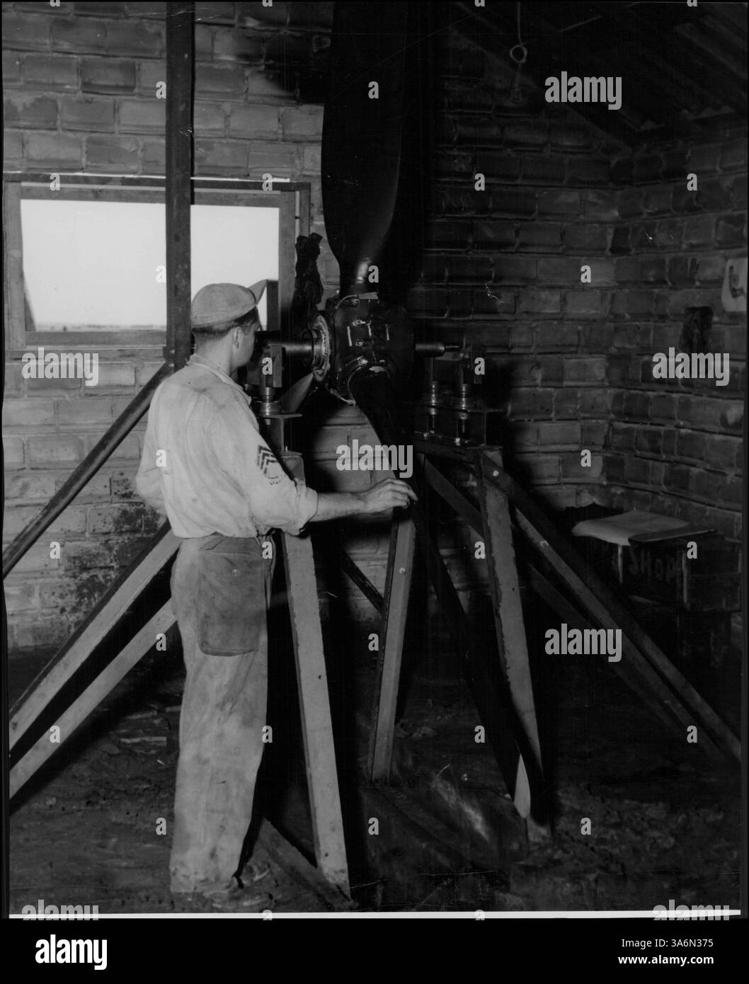 Technical Sergeant Milford O. Pederson, stationed in Italy, is seen ...