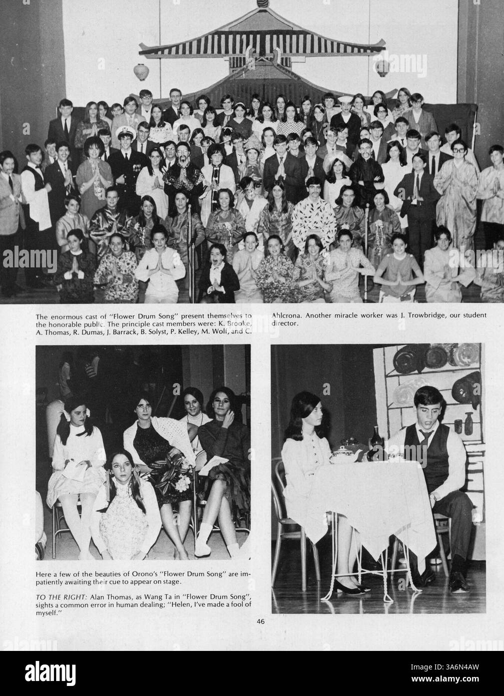The 'Spartan' yearbook from Orono High School (1969) documents the ...