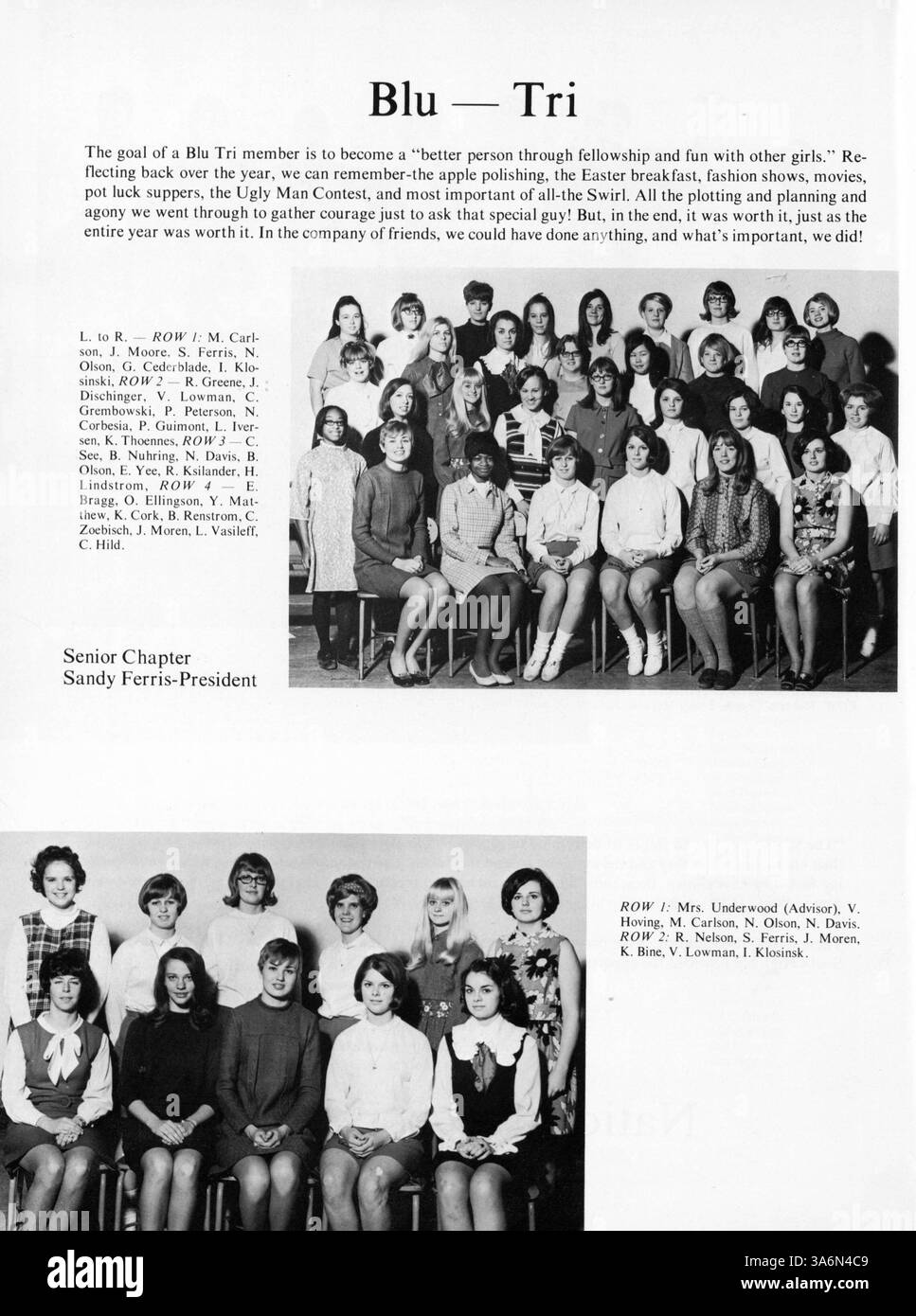 The 1969 South High Yearbook, Tiger '69, captures the student body ...