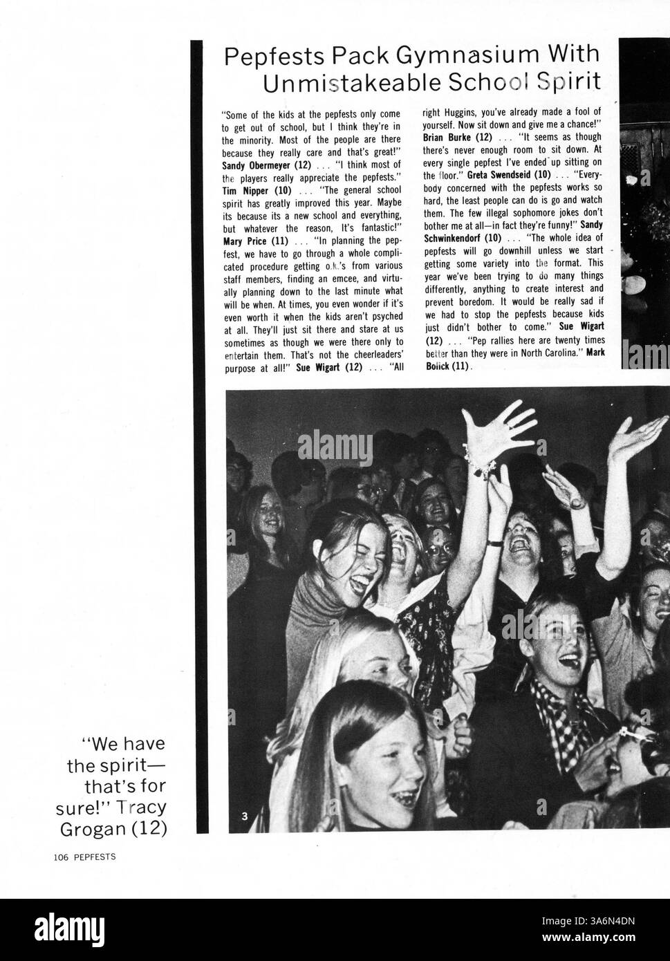 This high school annual documents the students, teachers, clubs ...