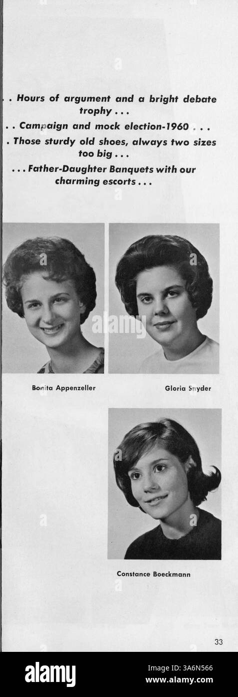 The regina yearbook from 1963 1964 documents the achievements of hi-res ...