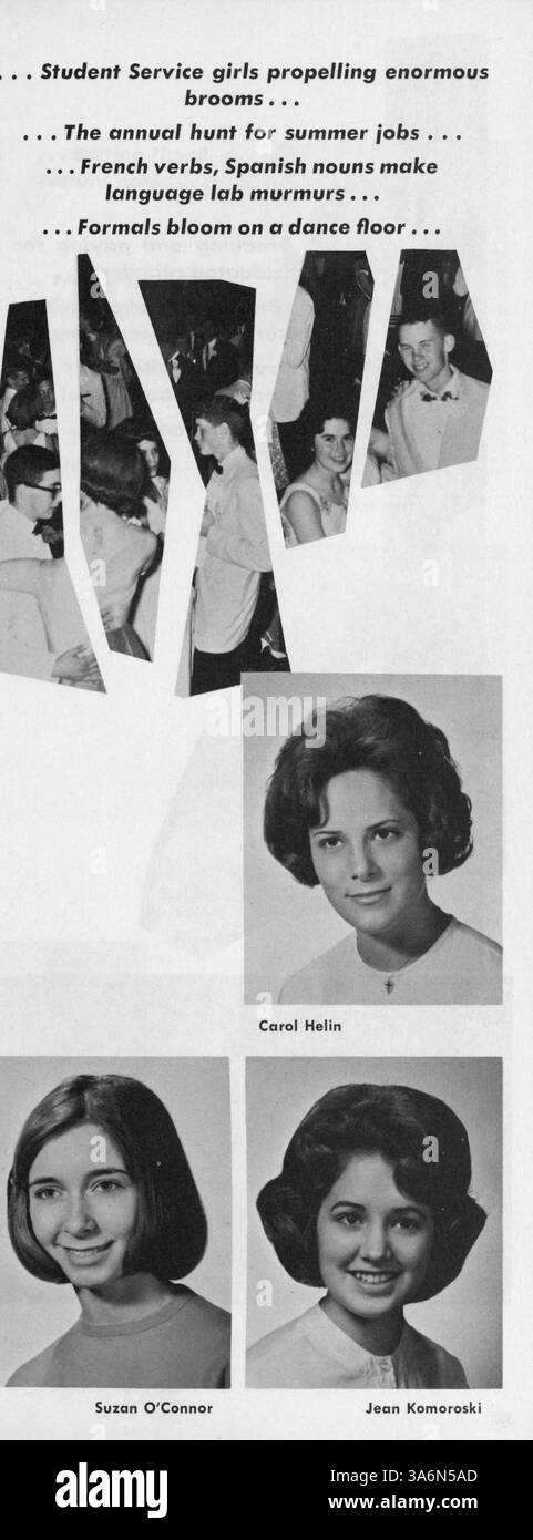 This high school yearbook from 1963 1964 captures key school events hi ...